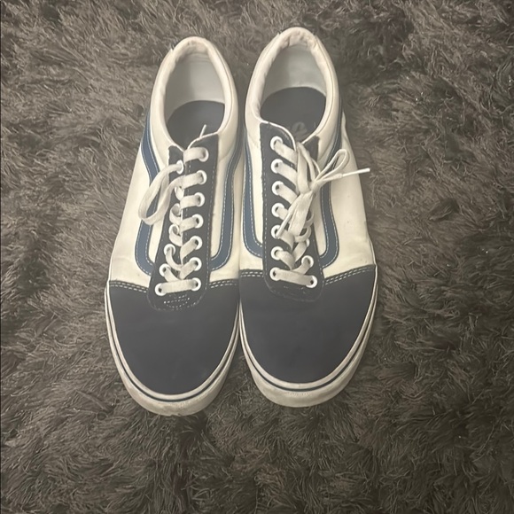 Vans | Shoes | Vans Blue And White Sneakers | Poshmark